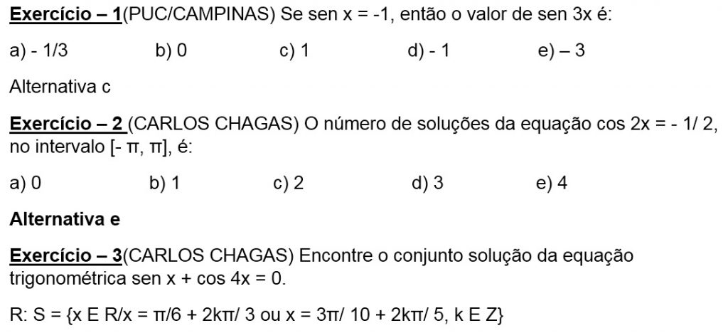 Equações Trigonométricas: Matemática para vestibulares e o Enem!