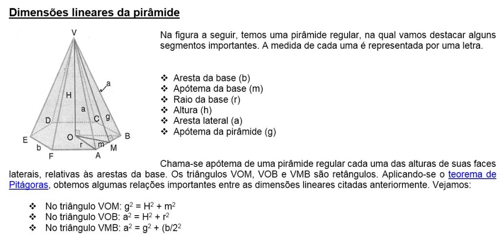 Pirâmides e tronco de pirâmide: estude para a Matemática do Enem!