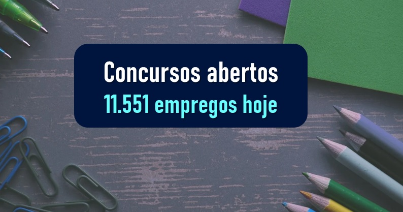 Concursos Públicos com Inscrições abertas no país todo. Confira!